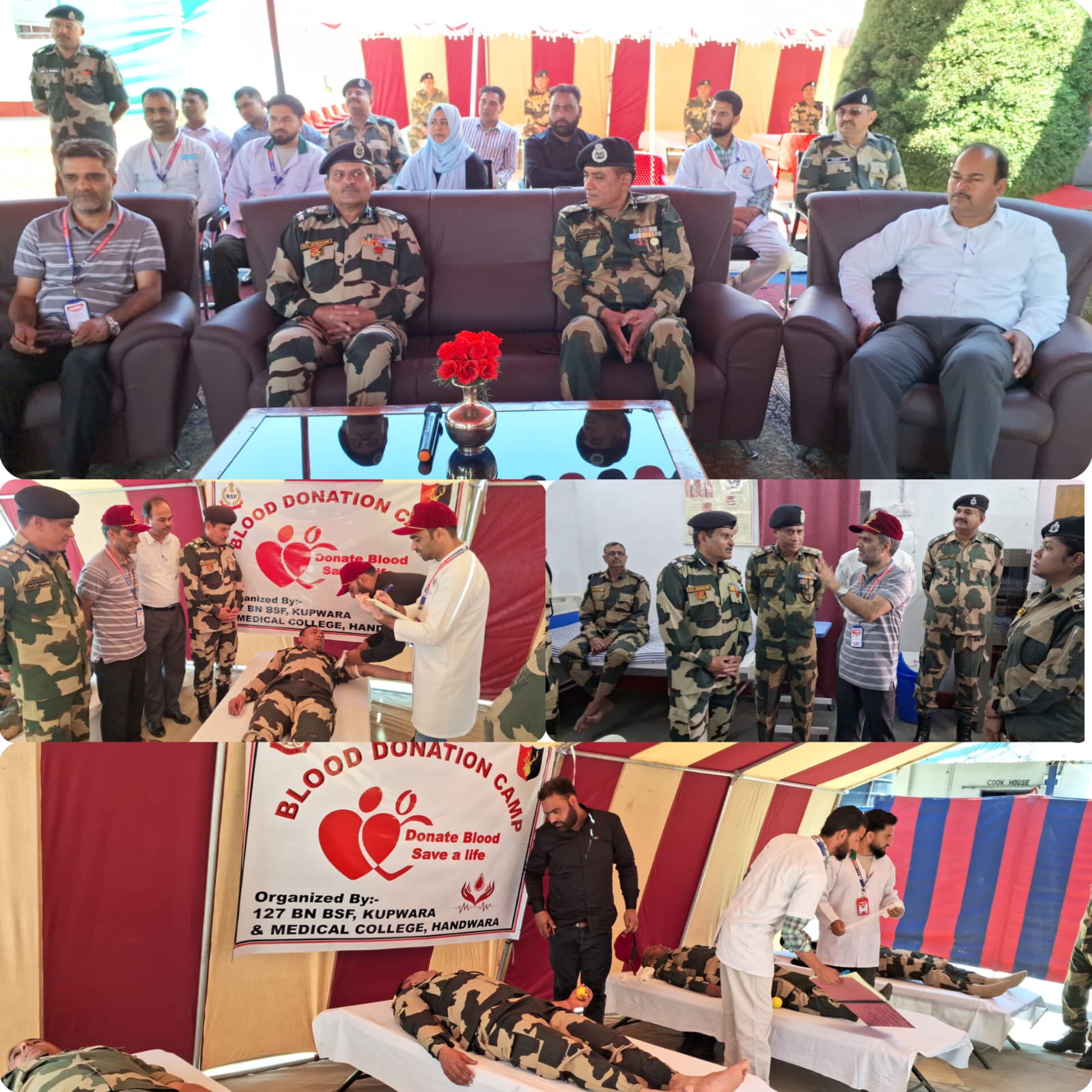 127 Bn BSF in association with GMC Handwara organised Blood donation ...