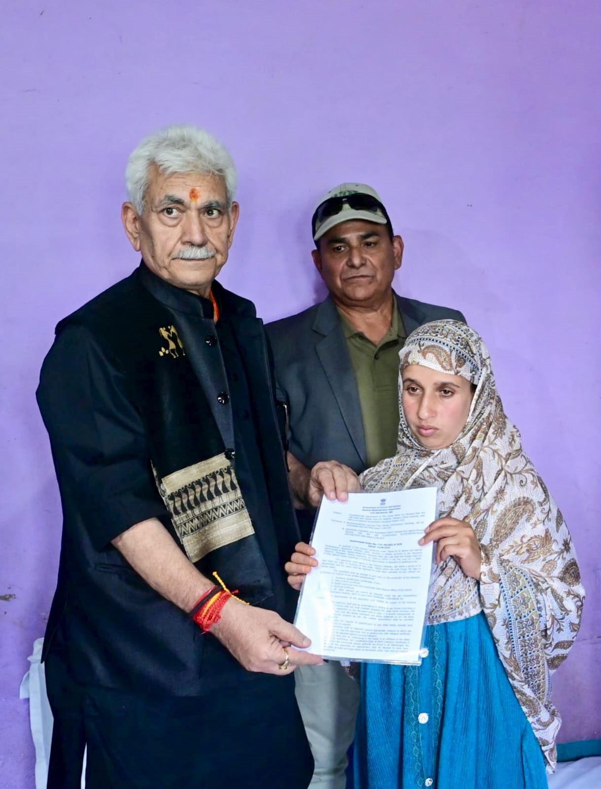 Lieutenant Governor meets the family of martyr Syed Adil Hussain at ...